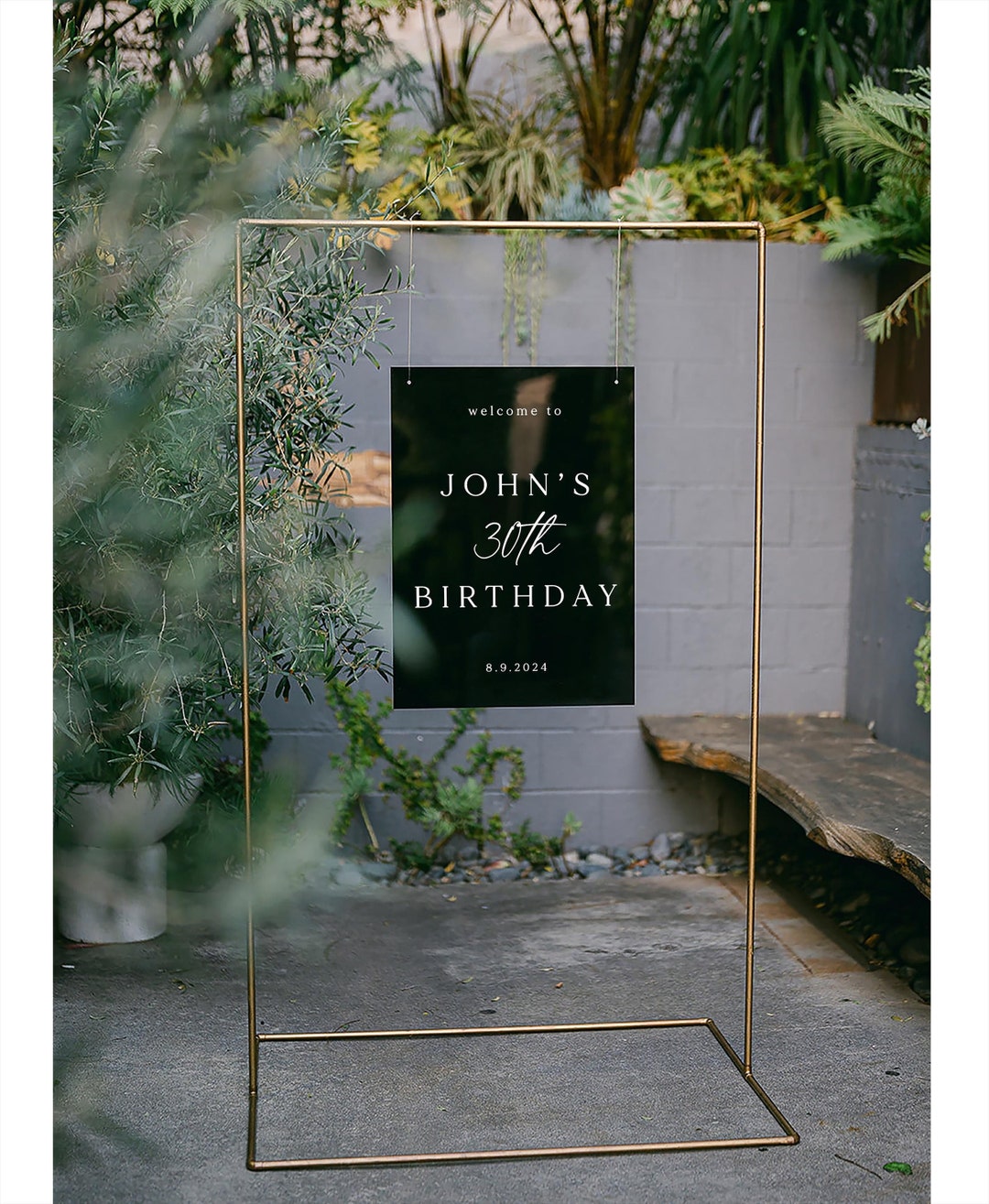 Birthday Welcome Sign, 50th Birthday Welcome Sign, Acrylic Birthday ...