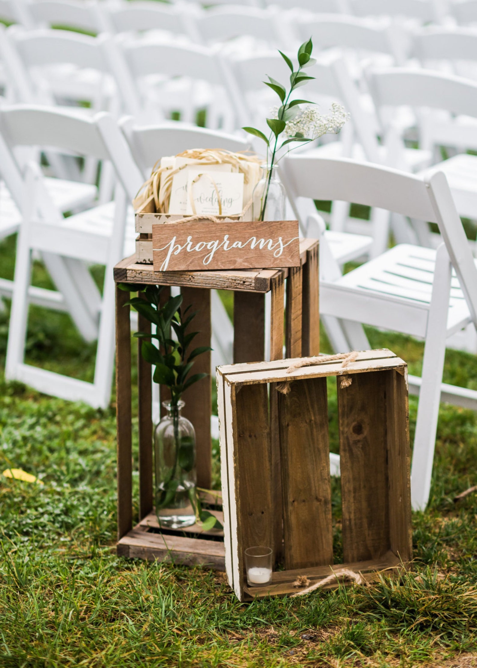 Programs Sign Wooden Wedding Signs Wood nc | Etsy
