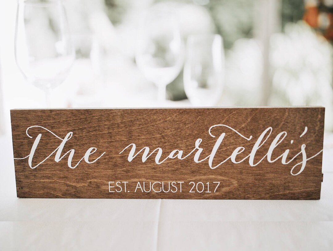 Name Sign, Family Name Sign, Mr and Mrs Signs, Mr and Mrs, Mr Mrs Table ...