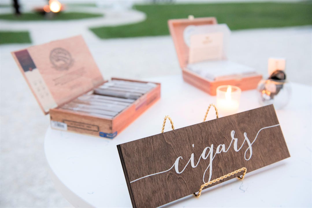 Cigars Sign, Wedding Cigars Sign, Cigar Bar, Wedding Cigar Bar, Cigar ...