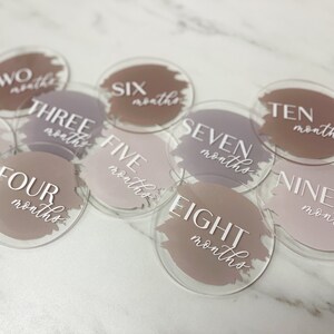 Acrylic Baby Milestone Cards, Set of 13, Baby Month Photo Props, Birth ...