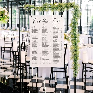 Wedding Seating Chart Sign, Acrylic Escort Boards, Seating Board ...