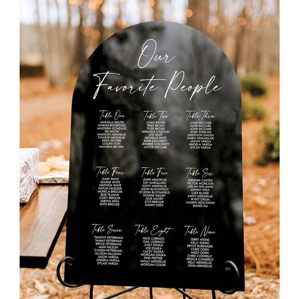 Escort Card Sign - Etsy