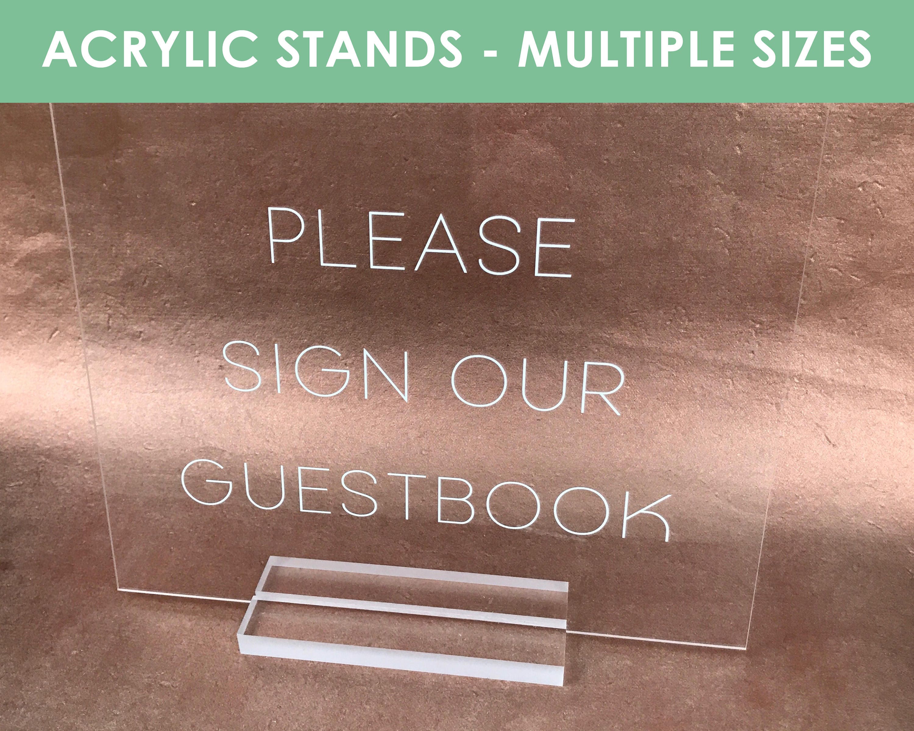 Acrylic Stands Stands for Acrylic Signs Acrylic Sign Stand - Etsy