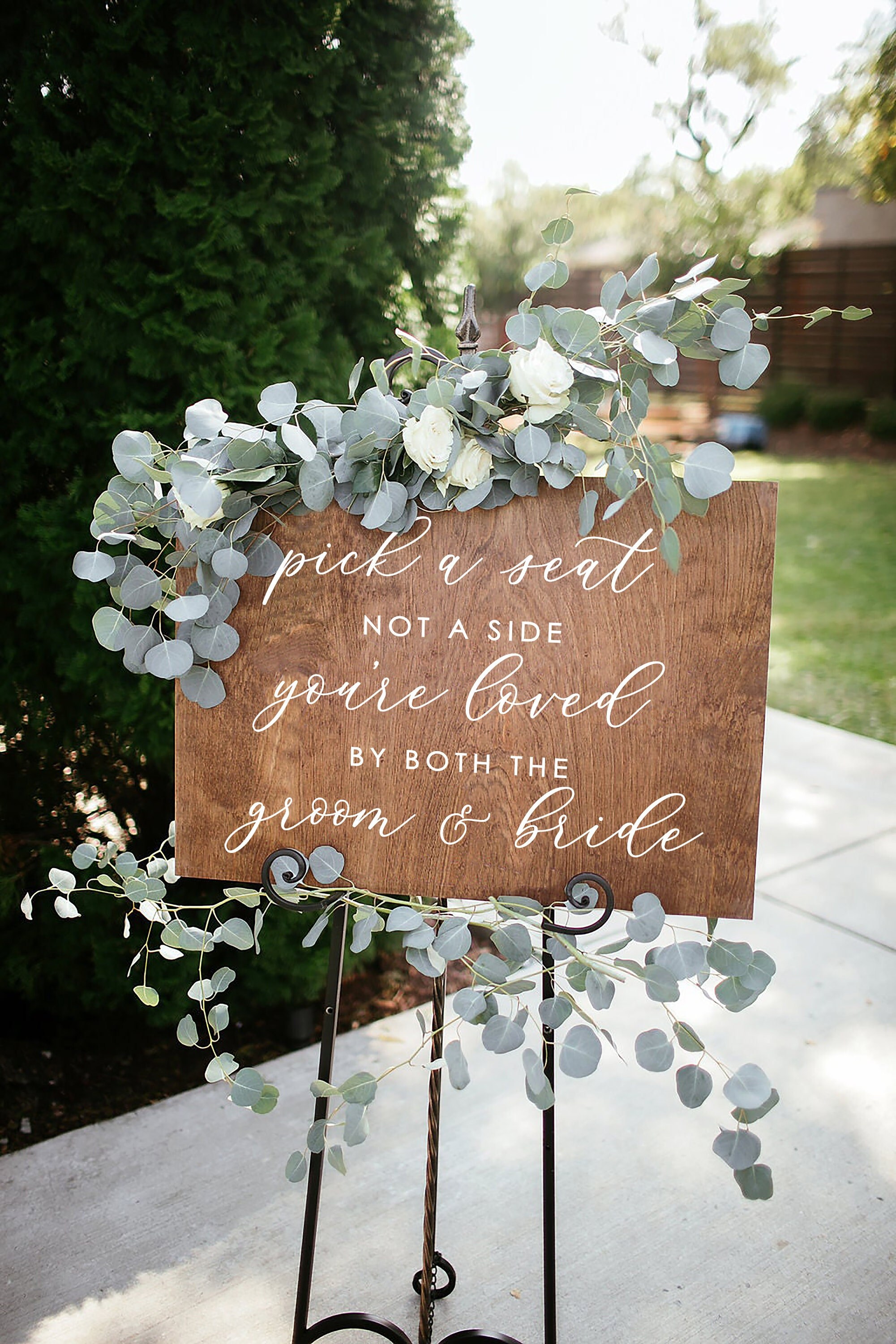Wedding Seating Sign Wood Seating Sign Pick a Seat Sign - Etsy