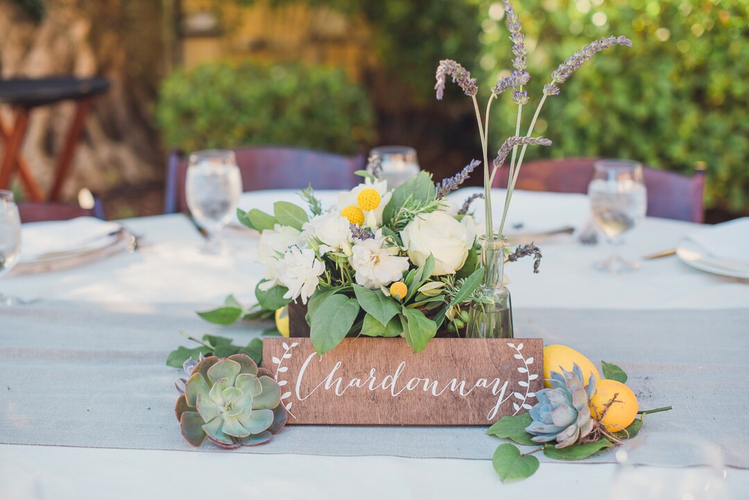 Table Numbers for Wedding, Custom Wedding Wood Table Numbers ...