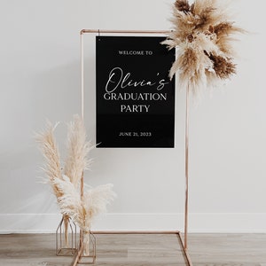 Graduation Signs, Acrylic Graduation Sign, Graduation Party Welcome ...