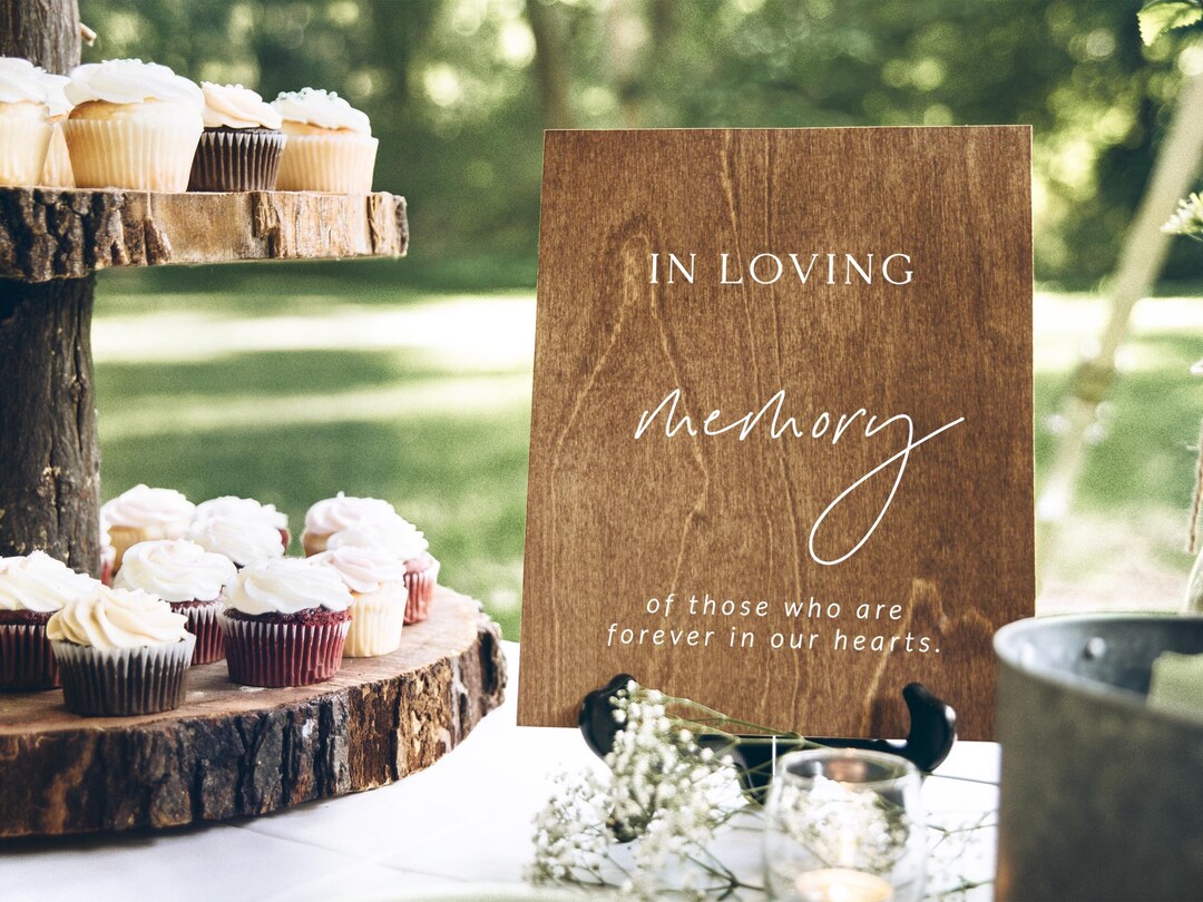 In Loving Memory Sign, Wood Memory Sign, Wooden Memory Sign, in Loving ...