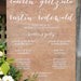 Wedding Program Sign Wood Ceremony Sign Wedding Party Sign - Etsy