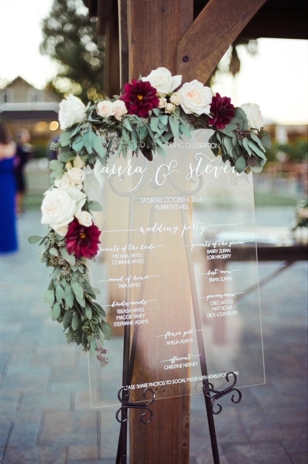 Wedding Program Sign - Ceremony Sign - Wedding Party Sign - Wedding ...