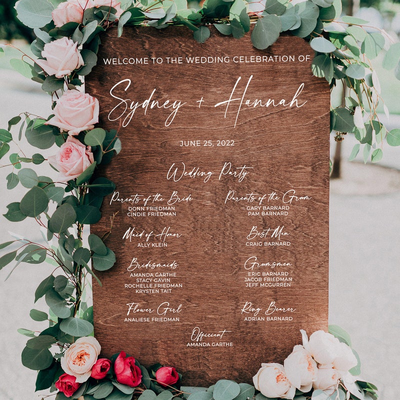 Wedding Program Sign - Etsy