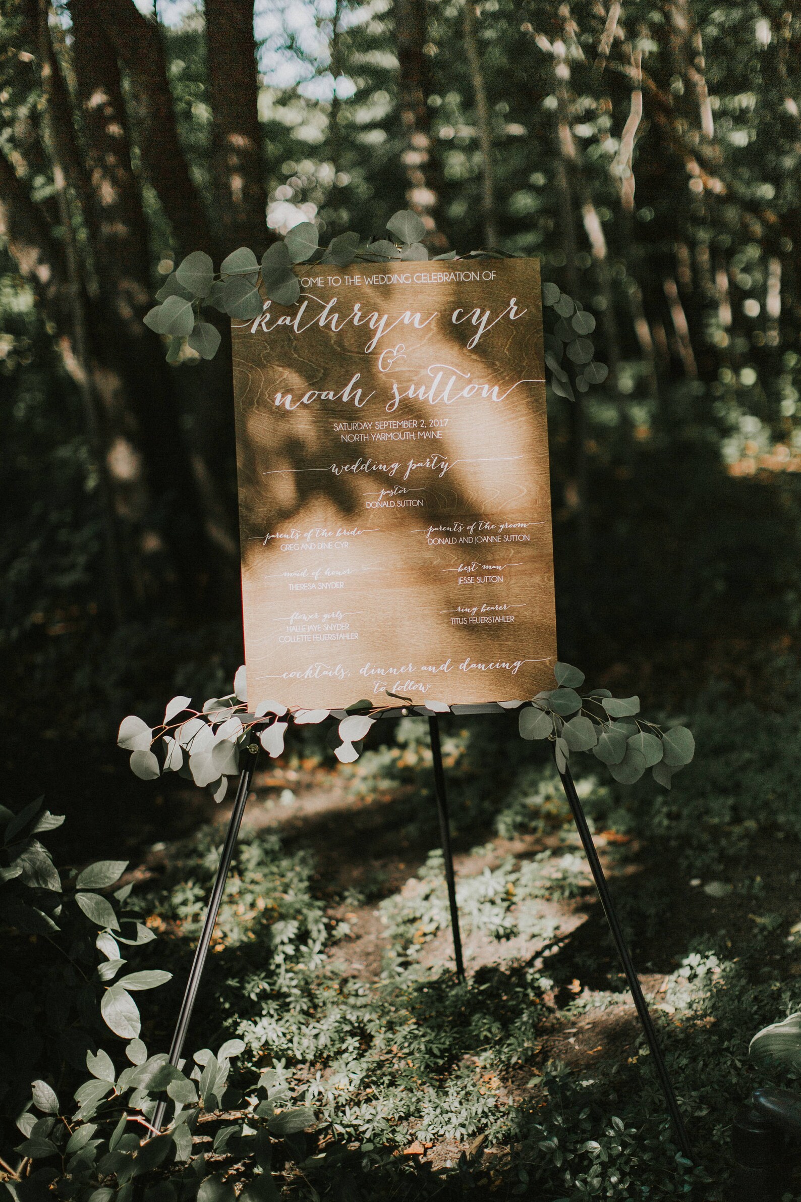 Wedding Program Sign Wood Ceremony Sign Wedding Party Sign | Etsy