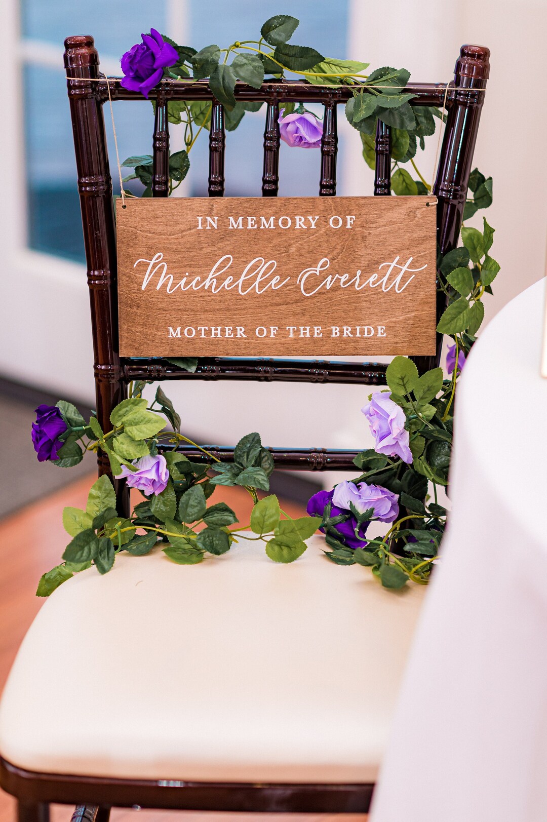 In Memory Sign, Memory Chair Sign for Loved One, in Memory Wedding Sign ...