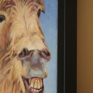 Homer the Donkey: Original Oil Painting, 20x10 Framed Canvas - Etsy