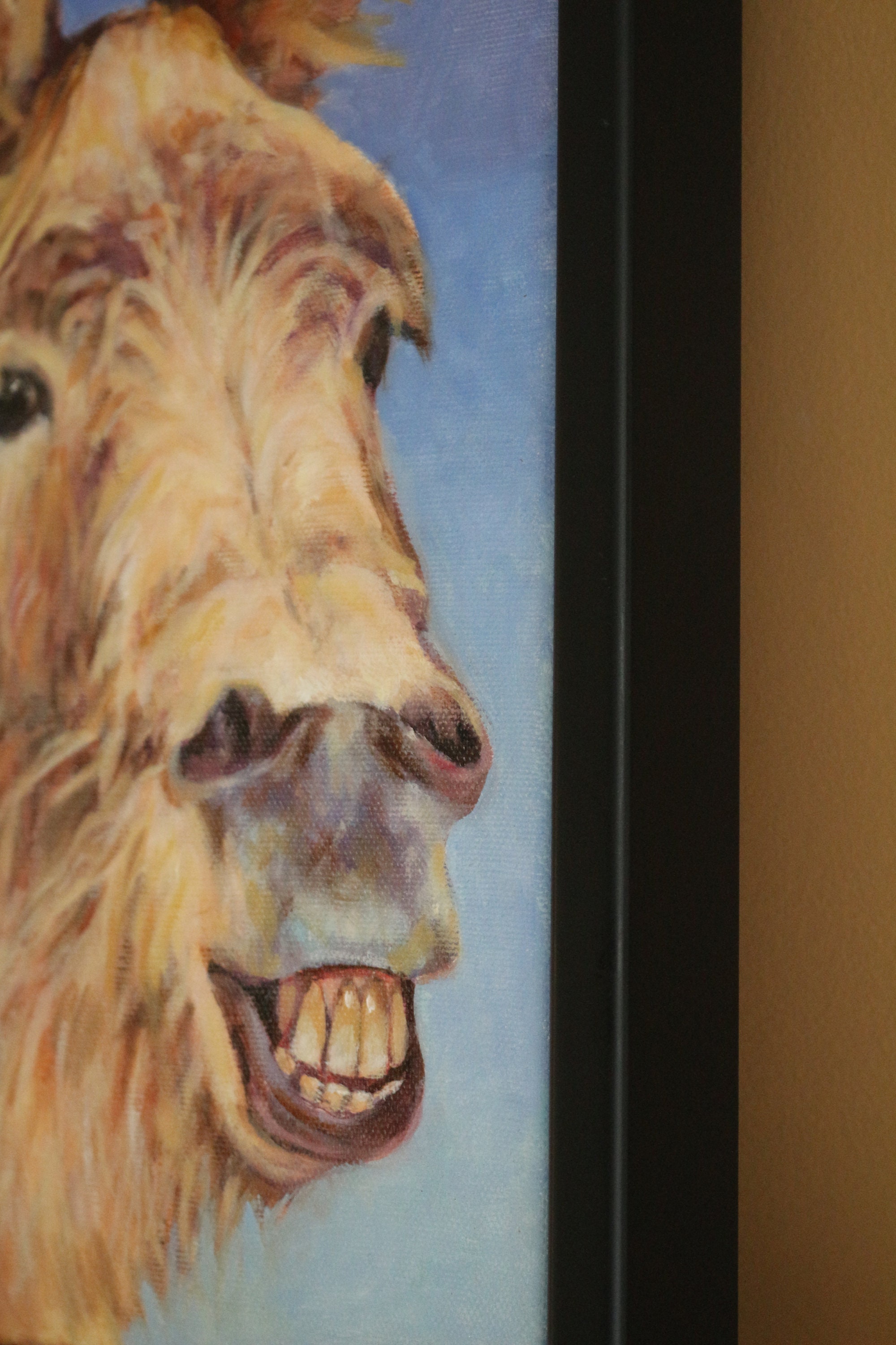 Homer the Donkey: Original Oil Painting, 20x10 Framed Canvas - Etsy