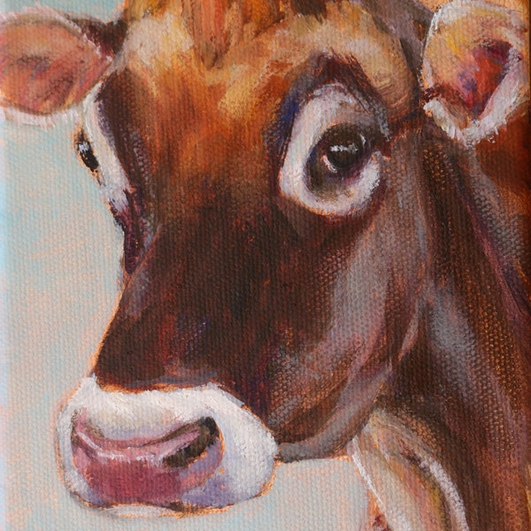 Jersey Cow Art - Etsy