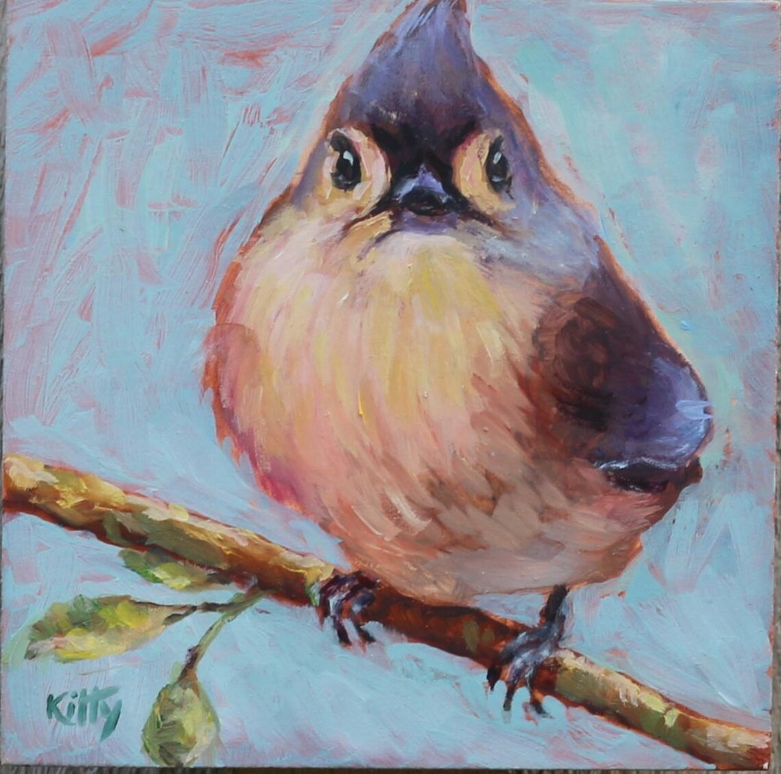 Tufted Titmouse, Bird Art, Titmouse Painting - Etsy