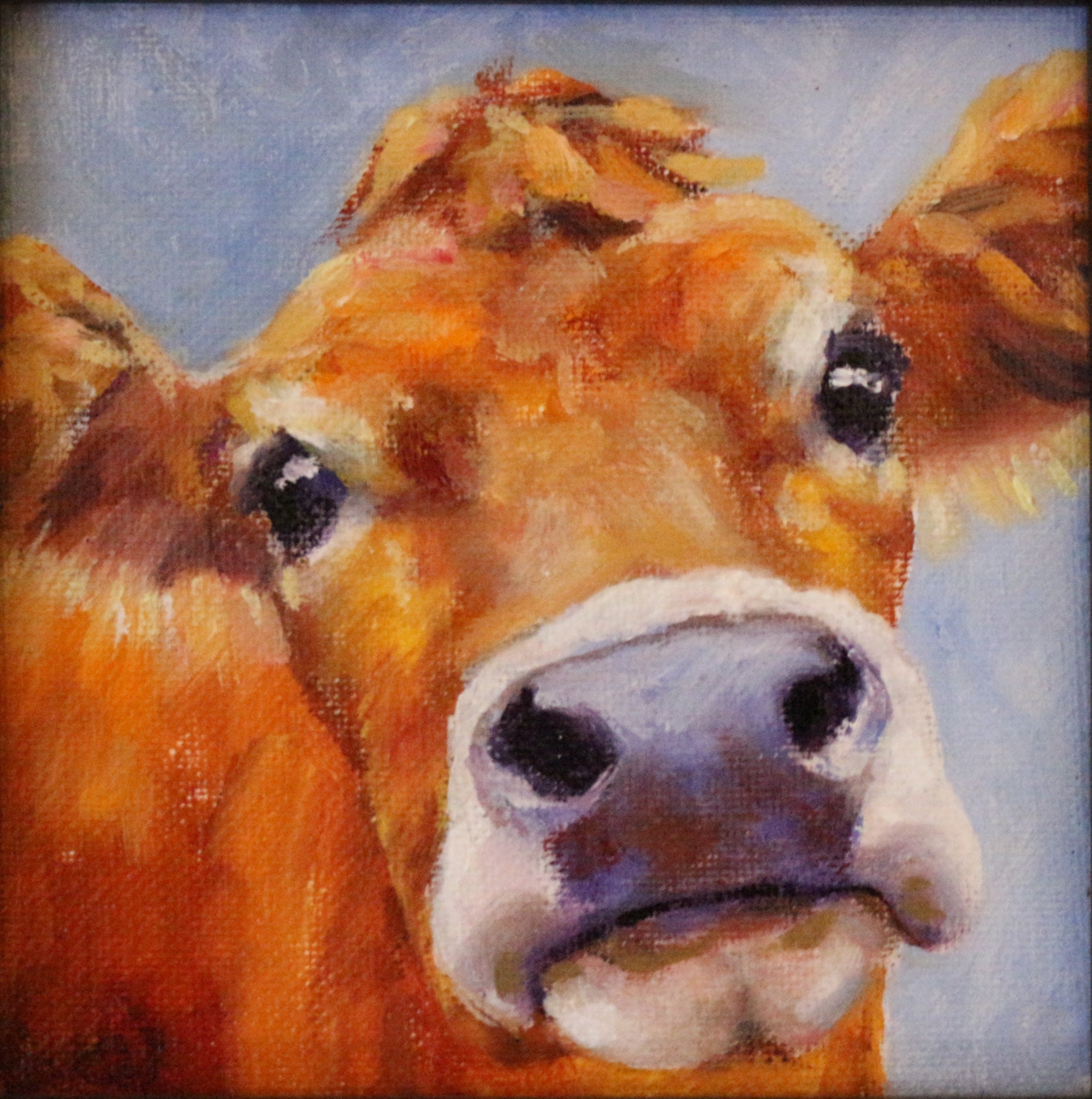 Jersey Cow, Cow Art, Cow Painting - Etsy