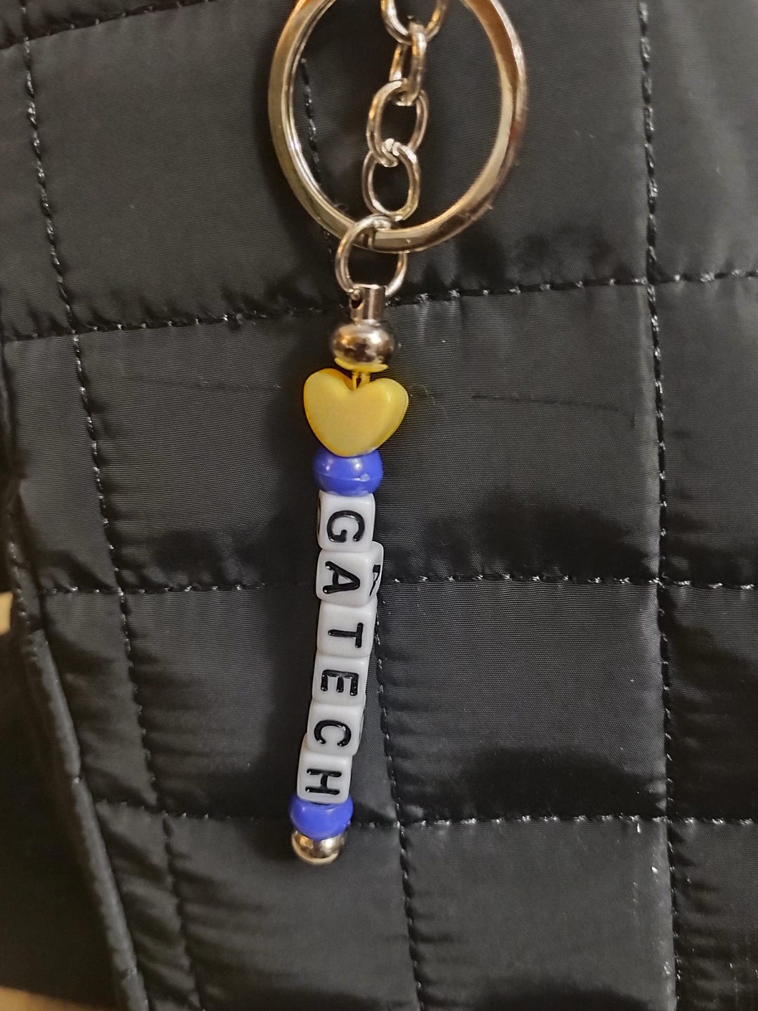 Georgia Bead Keychain Bag Accessory Ga Tech - Etsy