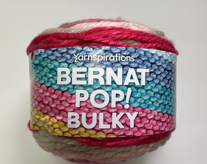 Bernat Pop Bulky Yarn, Multicolor, Faded Red - Etsy