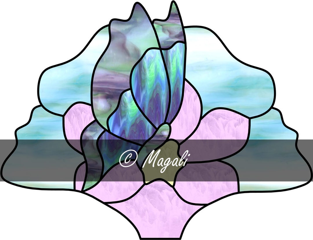 Stained Glass Pattern Butterfly Fan Lamp - Etsy