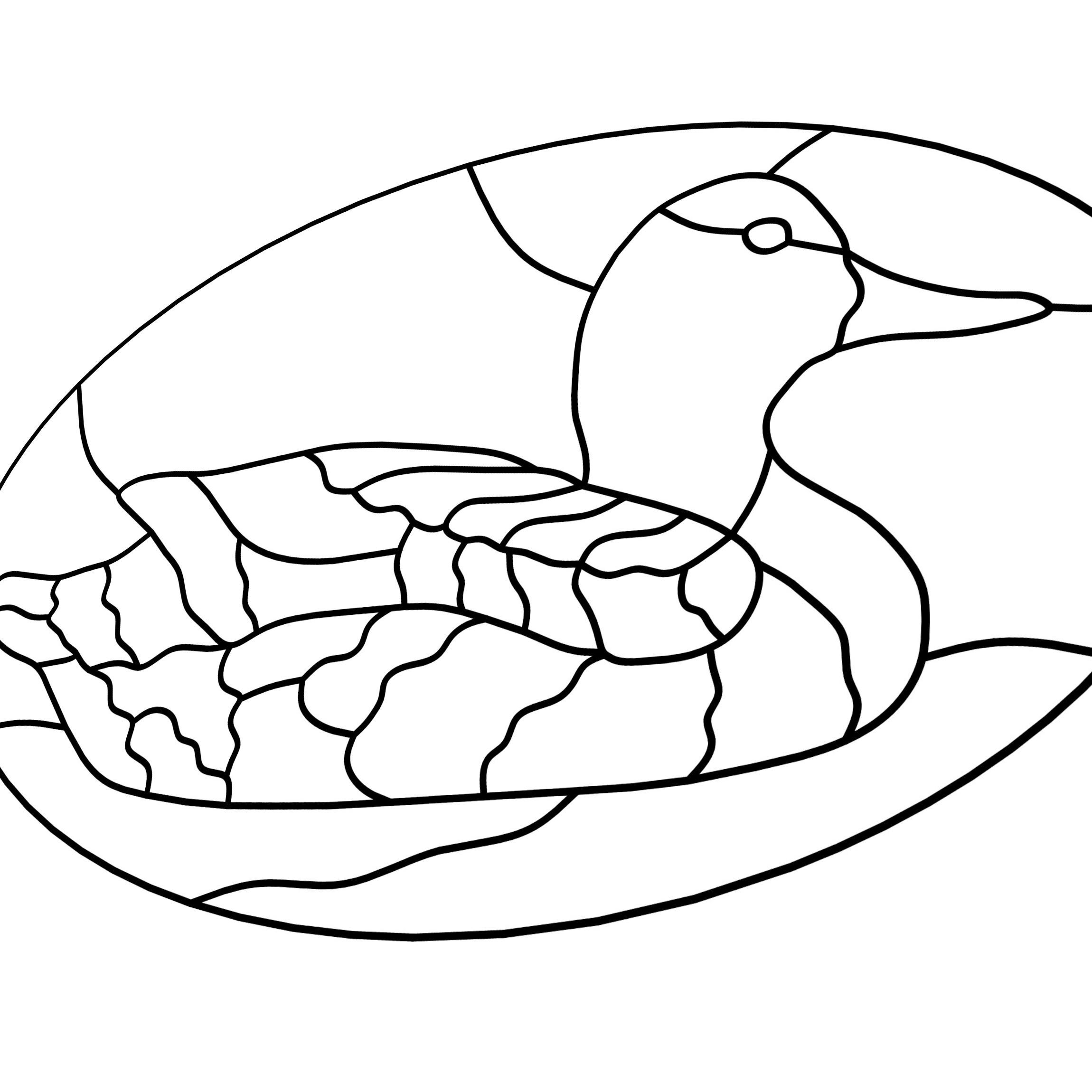Duck Stained Glass Pattern - Etsy