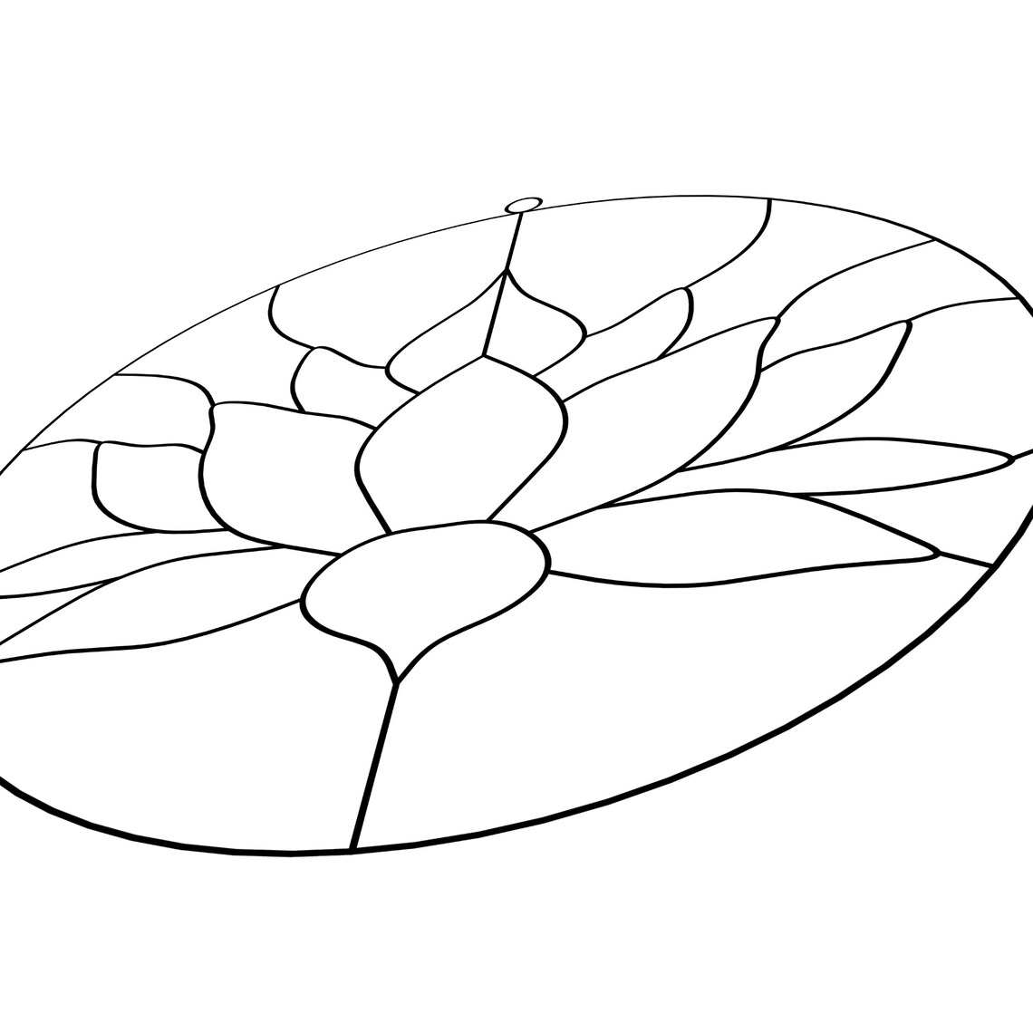 Lotus Stained Glass Pattern | Etsy