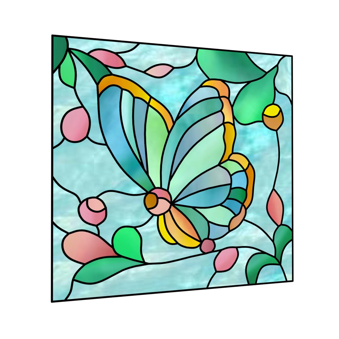 Butterfly Stained Glass Pattern - Etsy