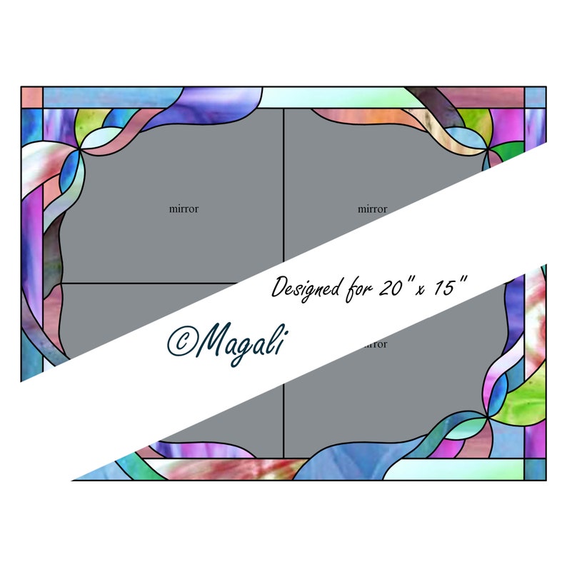 Mirror Stained Glass Pattern - Etsy