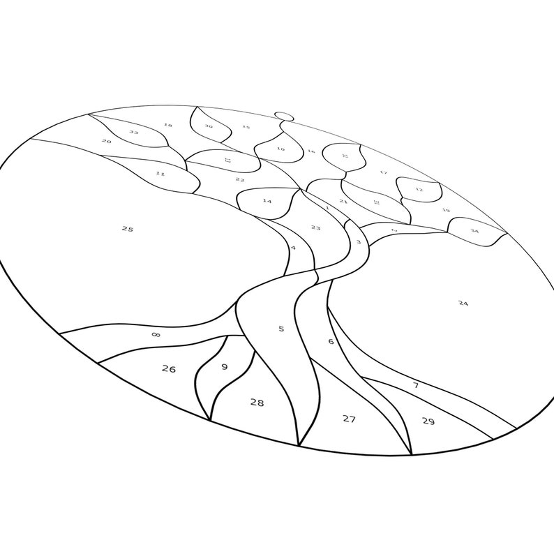 Tree of Life Stained Glass Pattern - Etsy