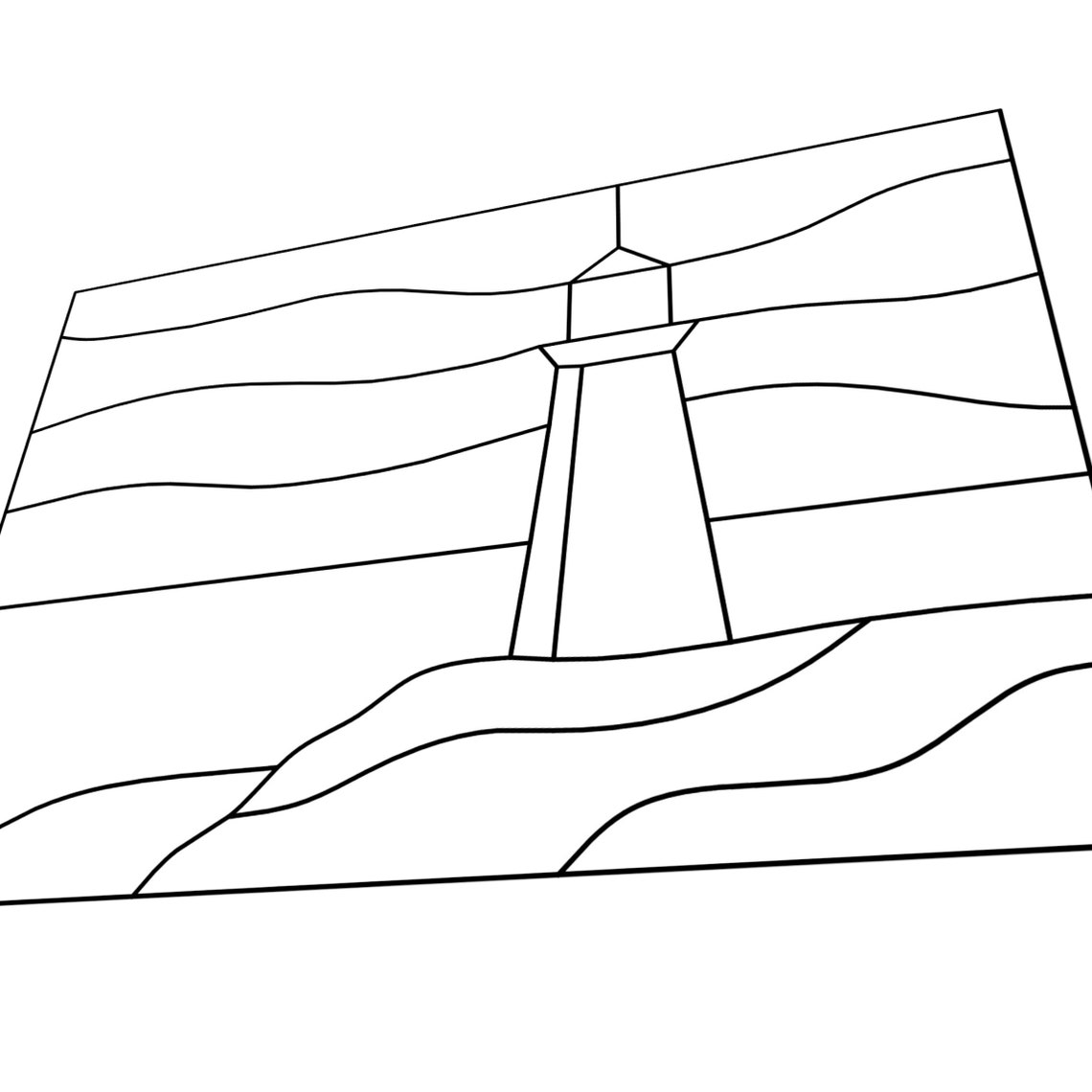 Lighthouse Stained Glass Pattern - Etsy
