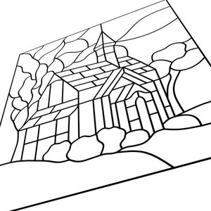 Church Stained Glass Pattern - Etsy