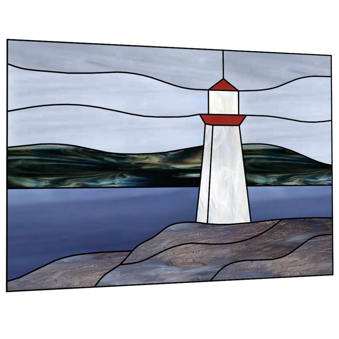 Lighthouse Stained Glass Pattern - Etsy