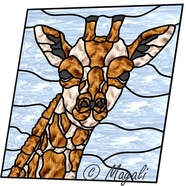 Stained Glass Giraffe - Etsy