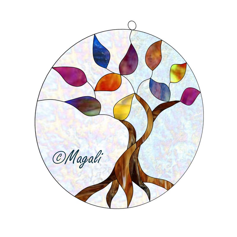 Tree of Life Stained Glass Pattern - Etsy