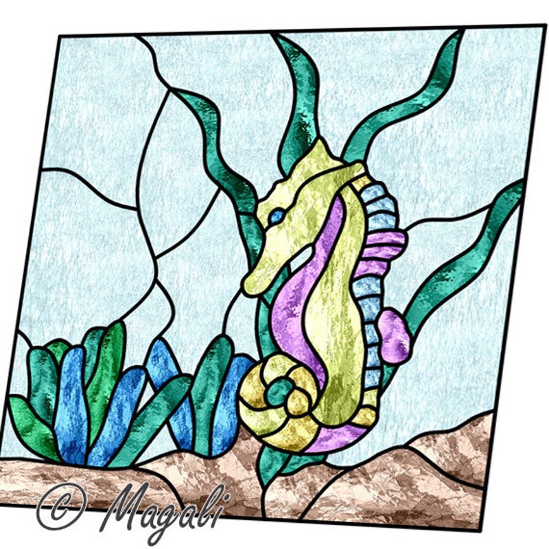 Glass Sea Horse - Etsy