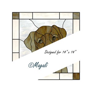 Labrador Dog Stained Glass Pattern - Etsy