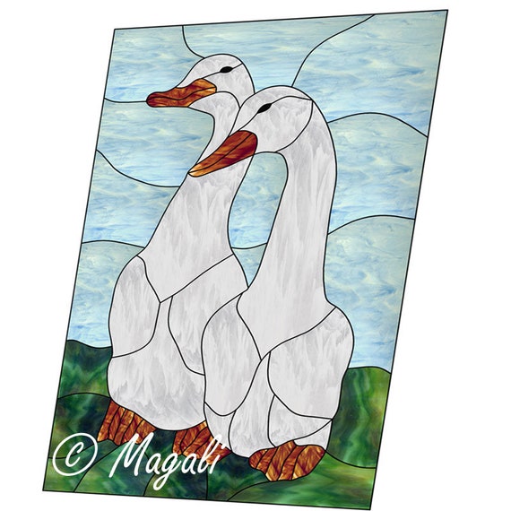 Stained Glass Pattern Gooses | Etsy
