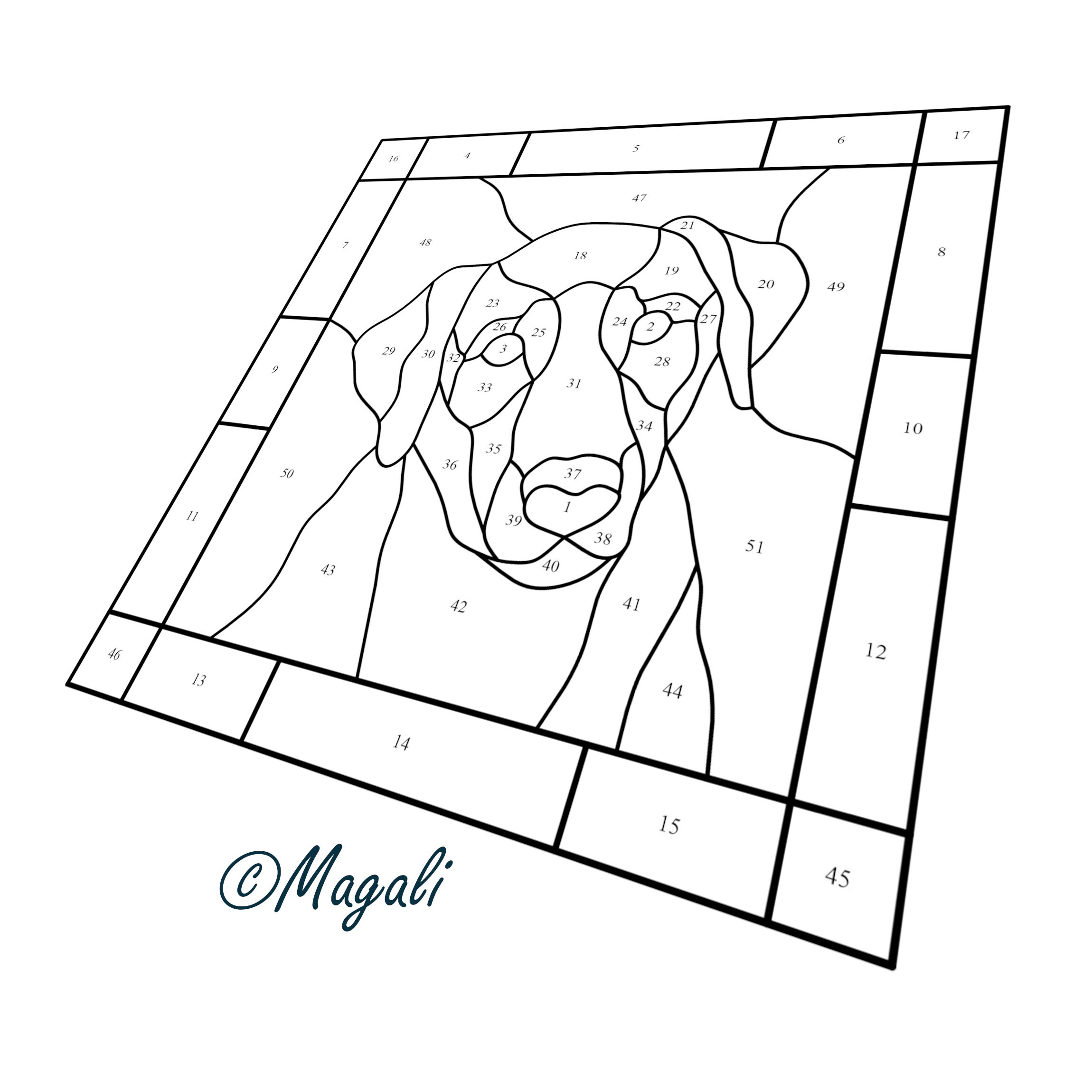 Lab Stained Glass Pattern Labrador Retriever Stained Glass Pattern