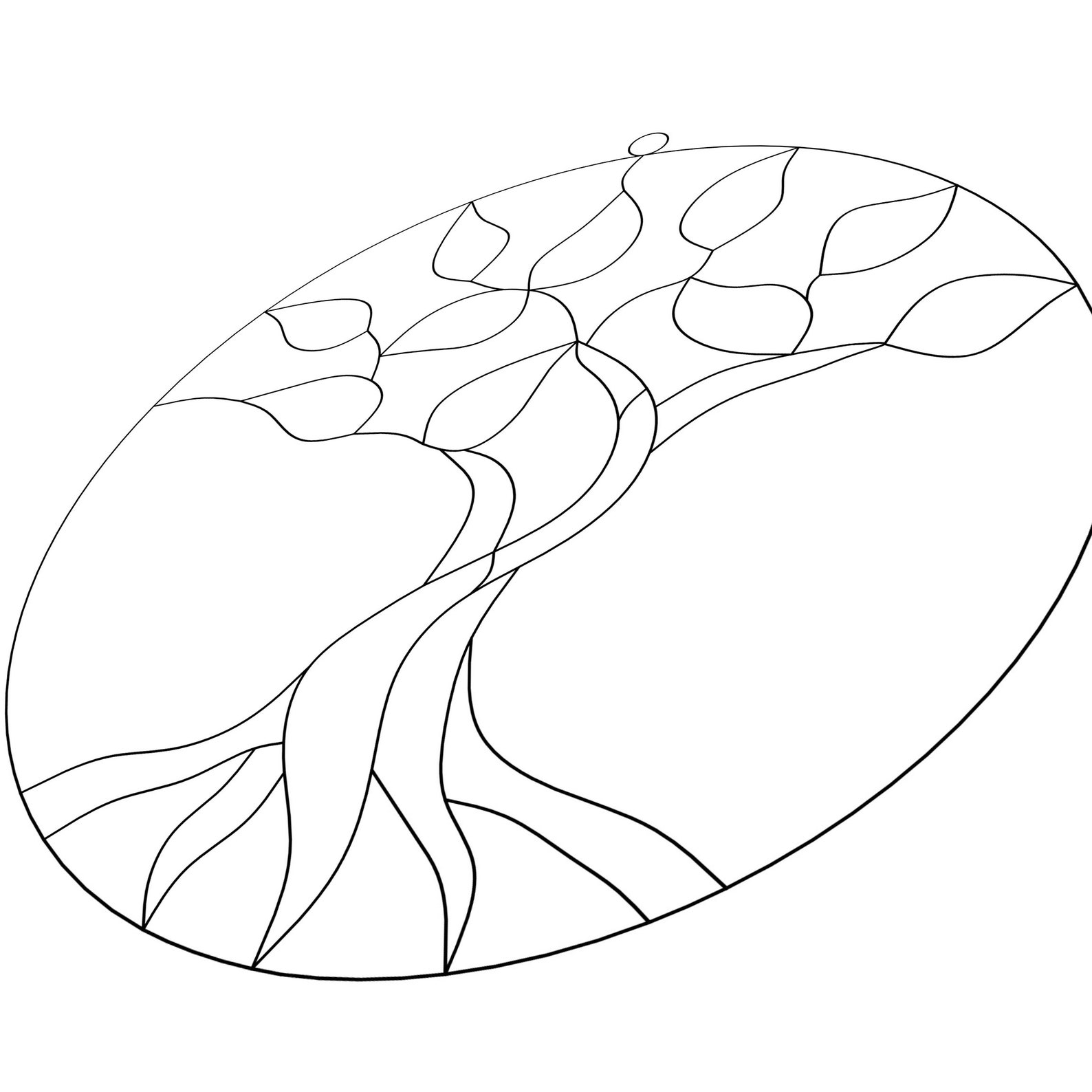 Tree of Life Stained Glass Pattern - Etsy