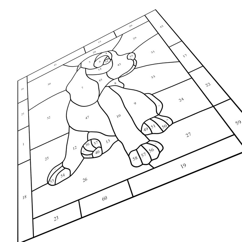 Beagle Stained Glass Pattern - Etsy