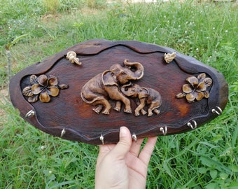 Handmade Wooden Wall Mount Motorcycle Key Holder Woodyfact - Etsy