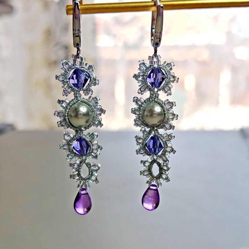 Elegant Tatting Jewelry Pattern: Necklace, Bracelet & Earrings Tutorial ...