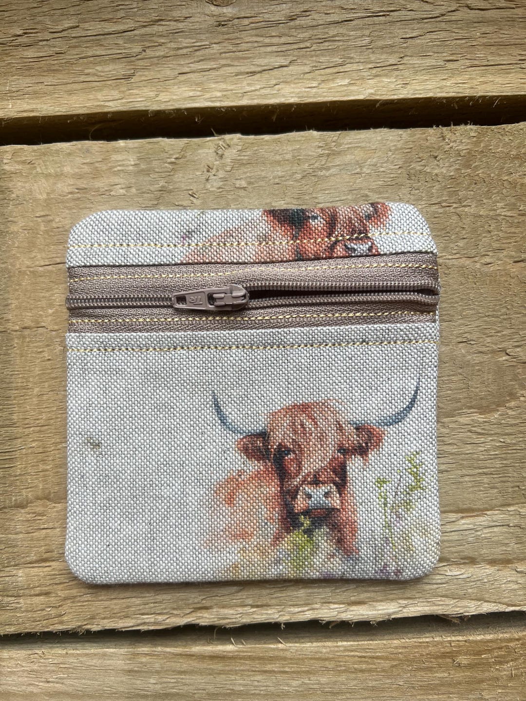 Highland Cattle Purse, Highland Cow Coin Purse, Highland Cattle Gift ...