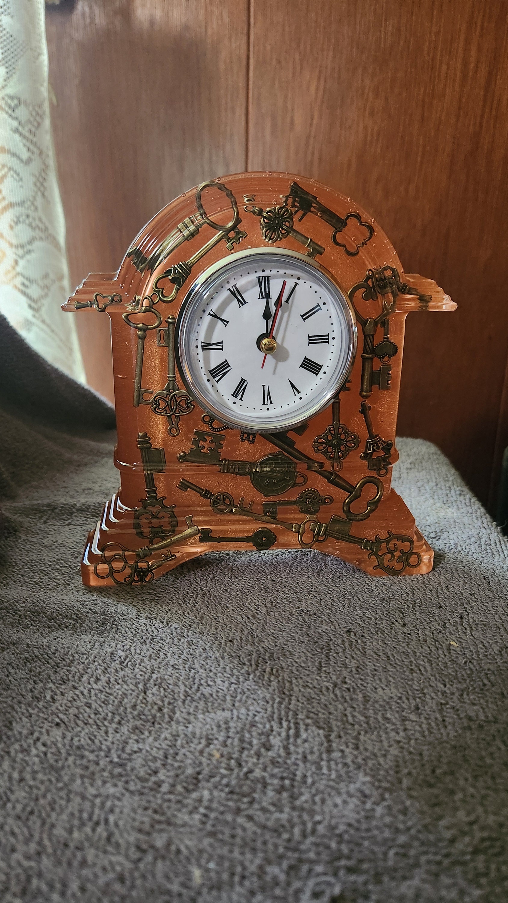 Handmade Key Time Table Clock - Etsy