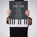 Piano Keys With Custom Quote Piano Lover Gift for Pianist - Etsy