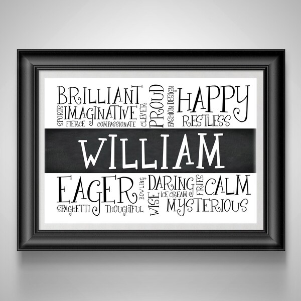 Word Collage - Etsy