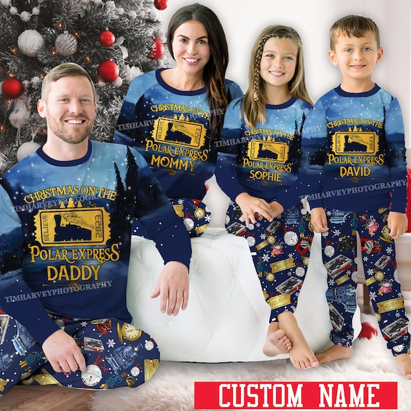Polar Express Pajamas - Etsy