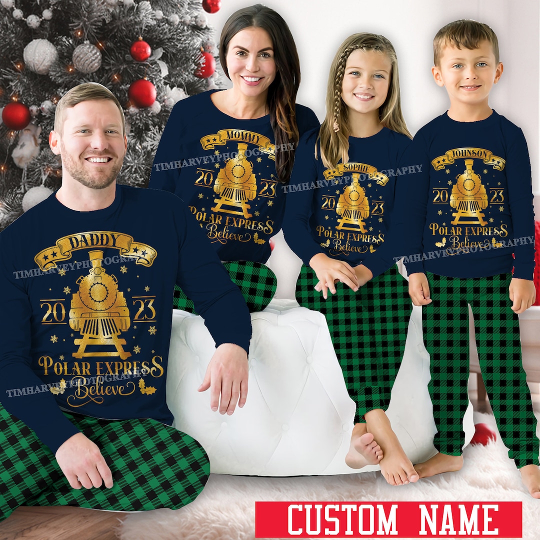 Personalized Christmas Family Pajamas Set Custom Christmas on - Etsy UK