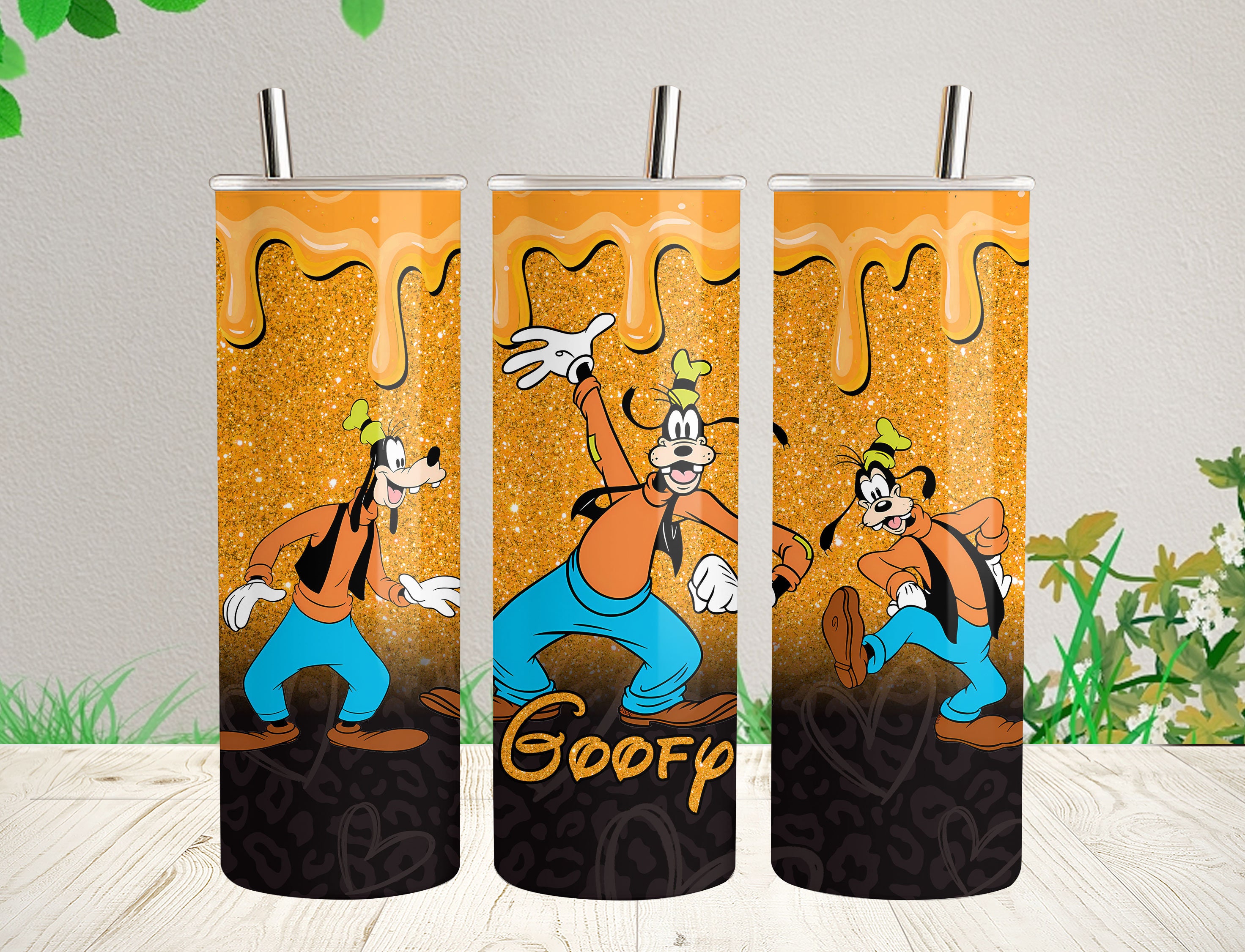 Glitter Dripping Mickey Mouse 20oz Skinny Tumbler Sublimation Ddisney ...